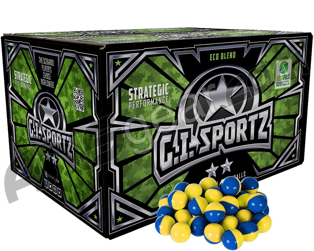 GI Sportz 2 Star 500 Round Paintballs - Yellow Fill ( .68 Caliber ...