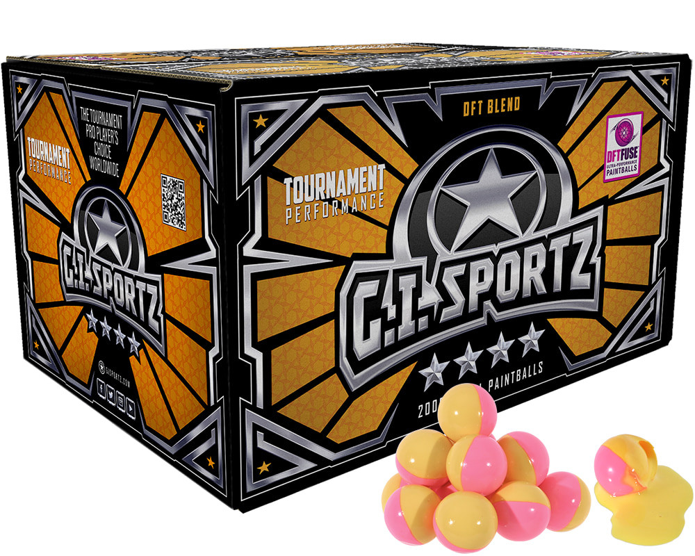 GI Sportz 4 Star 1,000 Round Paintballs - Yellow Fill ( .68 Caliber ...