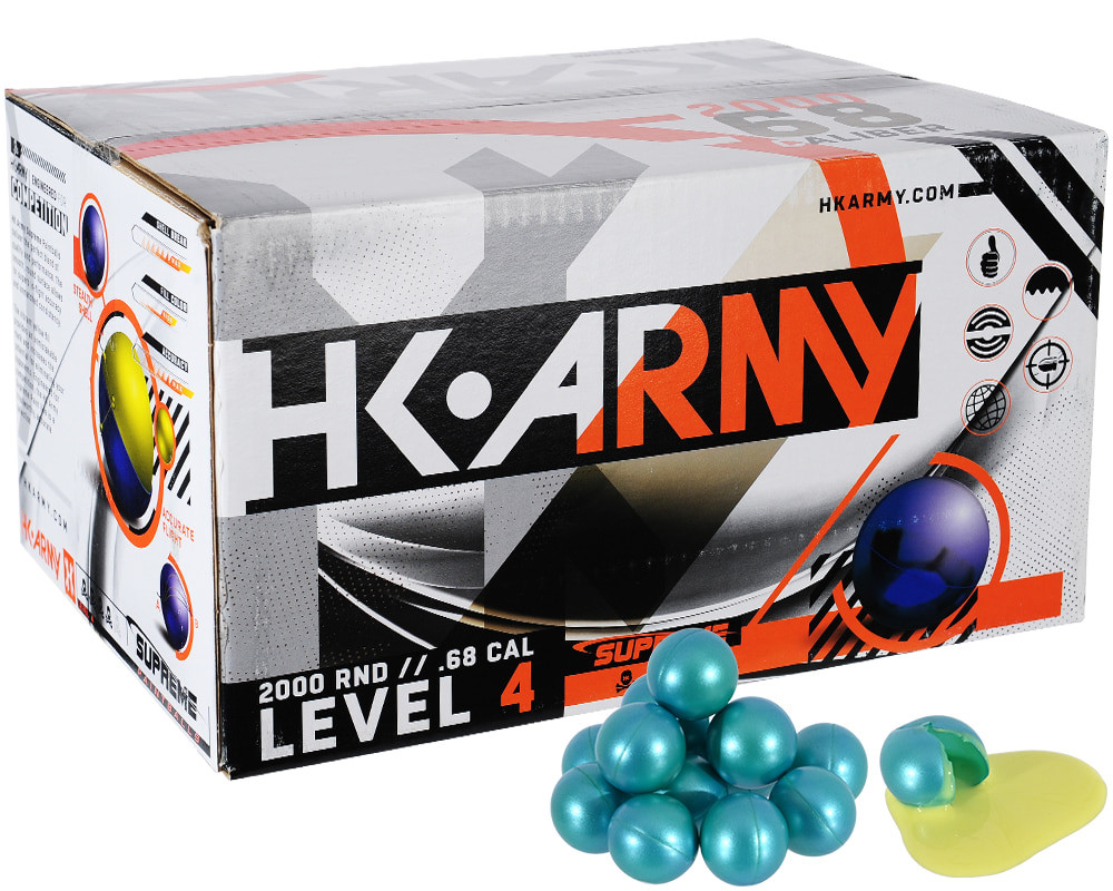HK Army Supreme 100 Round Paintballs - Yellow Fill ( .68 Caliber ...