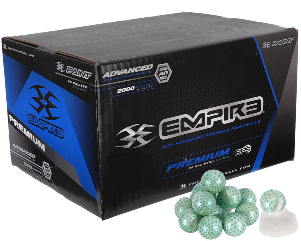 Empire Premium 500 Round Paintballs - Carbon Pearl Shell White Fill ...