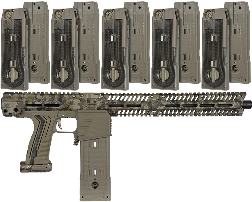 Planet Eclipse EMEK EMF100 (PAL Enabled) Mag Fed Paintball Gun w/ 10 ...
