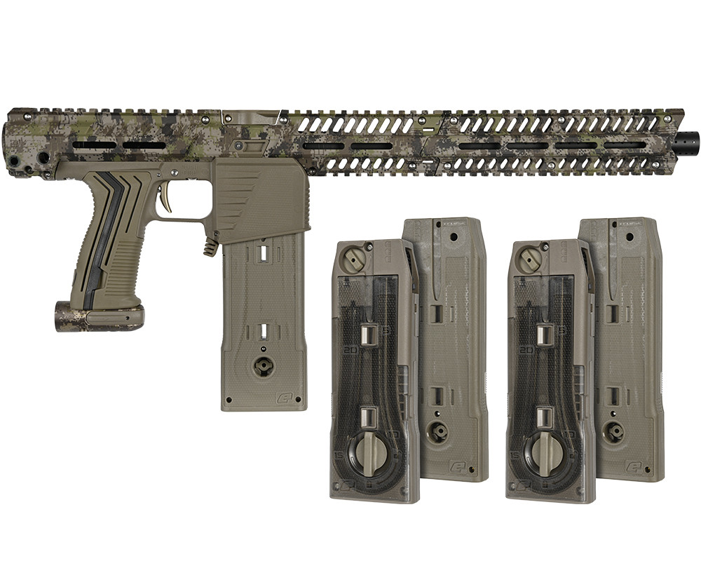 Planet Eclipse EMEK EMF100 (PAL Enabled) Mag Fed Paintball Gun w/ 4 ...