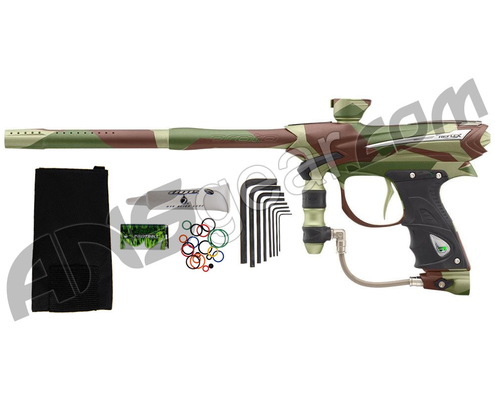 Proto Reflex Rail Paintball Gun - PGA Barracks Green - ANSgear.com
