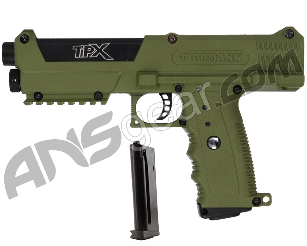 Refurbished - Tippmann TiPX Trufeed Paintball Pistol - Olive #1 (016-0126)