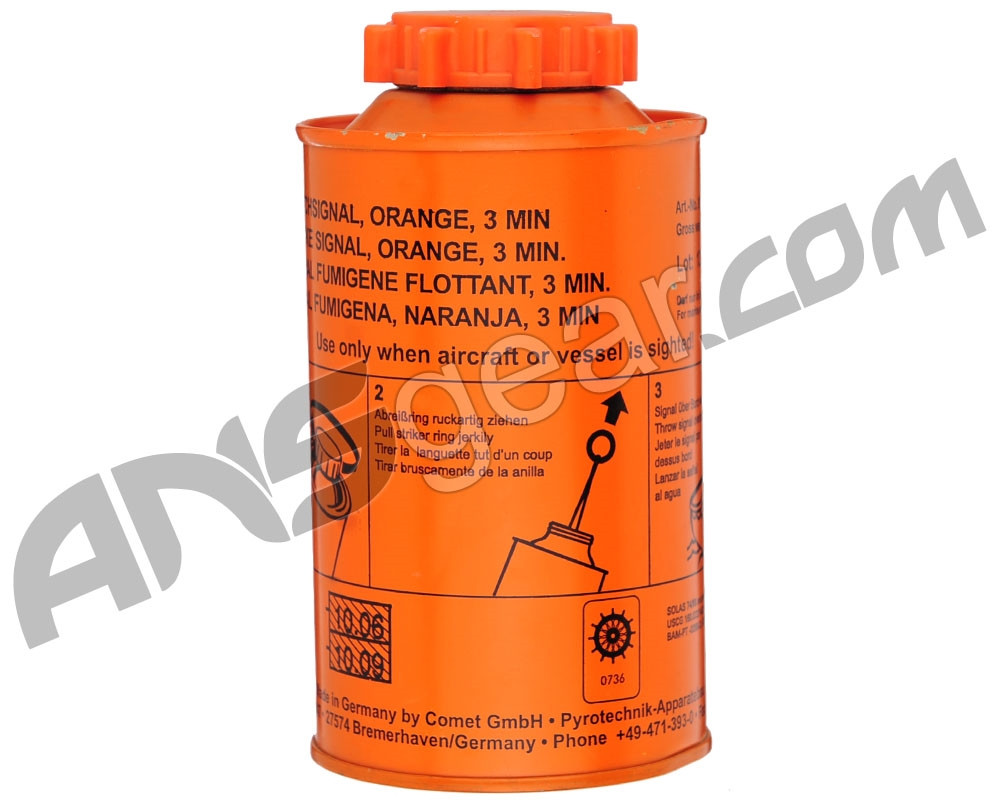 Comet Floating Orange Smoke Grenade - 3 Minutes