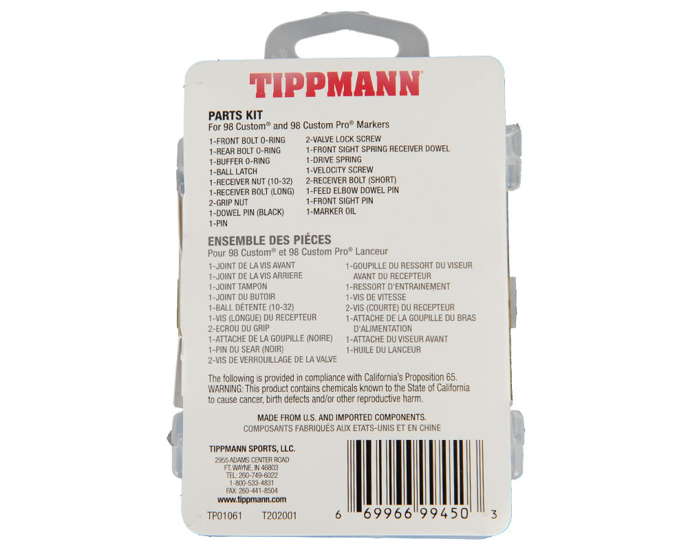 Tippmann 98 Custom Universal Parts Kit (T202001) (63240) - ANSgear.com