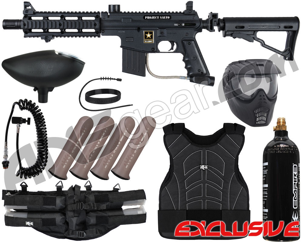 Tippmann US Army Project Salvo Light Gunner Paintball Gun Package Kit