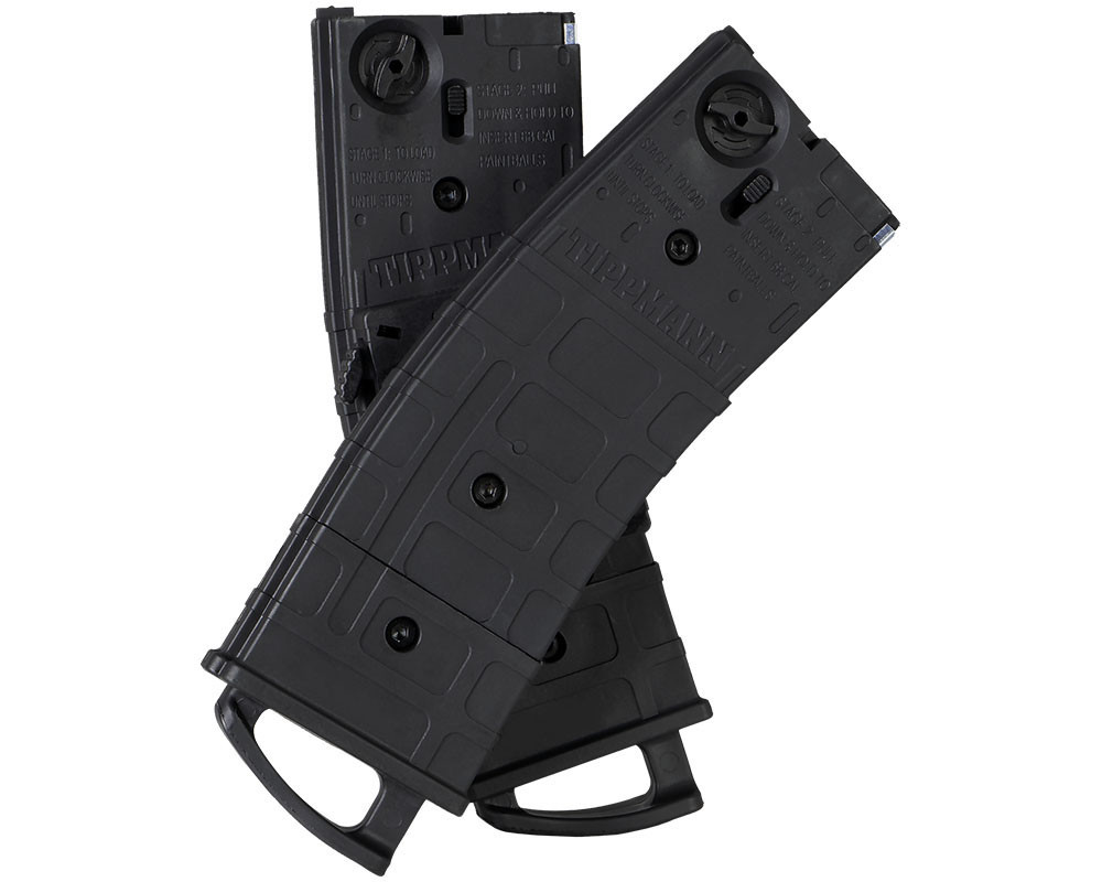 Tippmann TMC .50 Caliber 25 Round Magazine - 2 Pack w/ Coupler - Black ...