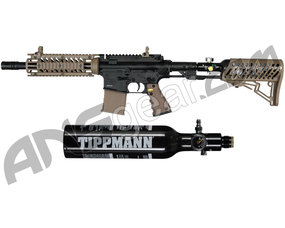 Tippmann TMC Paintball Gun w/ Air-Thru Adjustable Stock & FREE 13/3000 ...