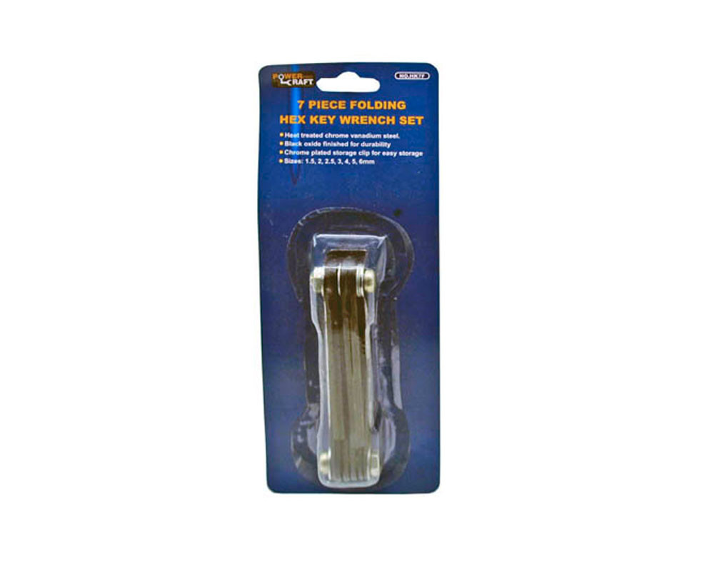 7-Pc. Folding Hex Key Set - ANSgear.com