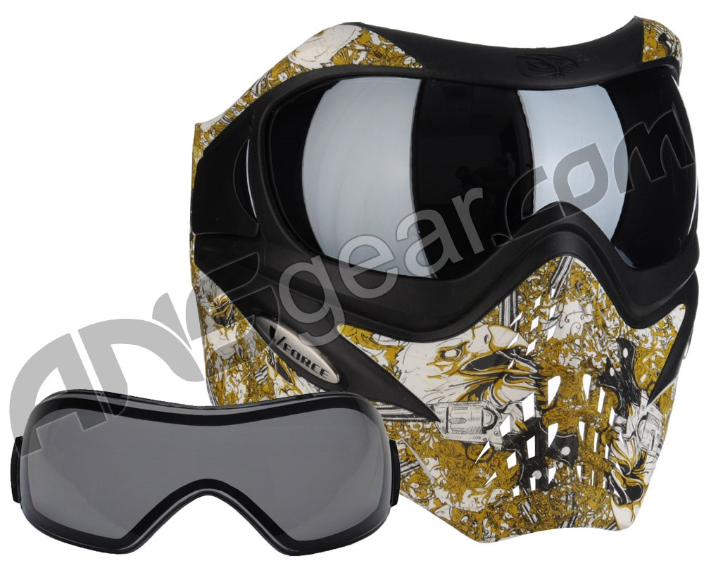 V-Force Grill Paintball Mask w/ FREE Additional Smoke Lens