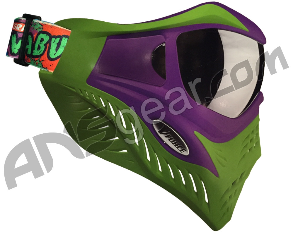V-Force Grill Paintball Mask Cowabunga Series - Purple/Green - ANSgear.com