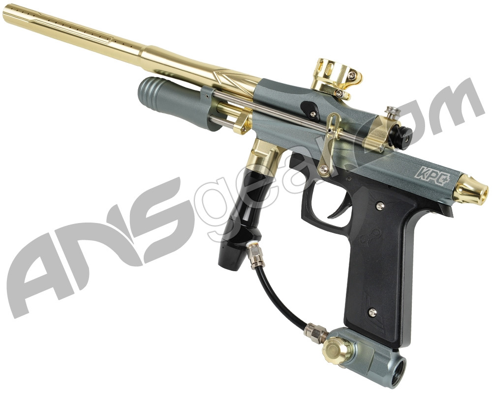 Refurbished - Azodin KPC+ Pump Paintball Gun - Titanium/Gold (016-0541)