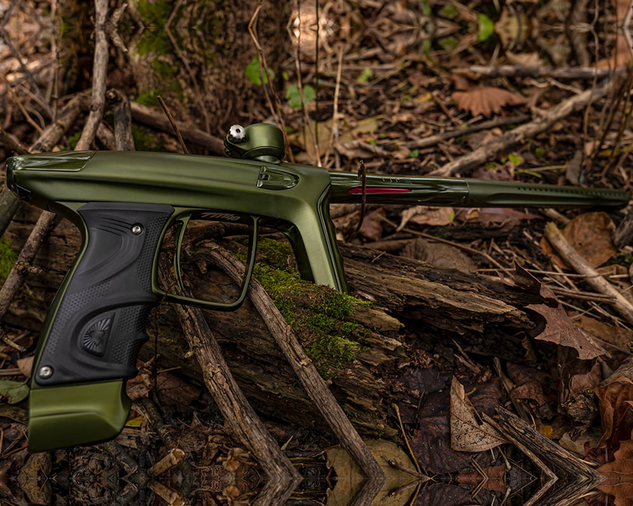 DLX Luxe TM40 Paintball Gun - Dust Olive/Polished Olive