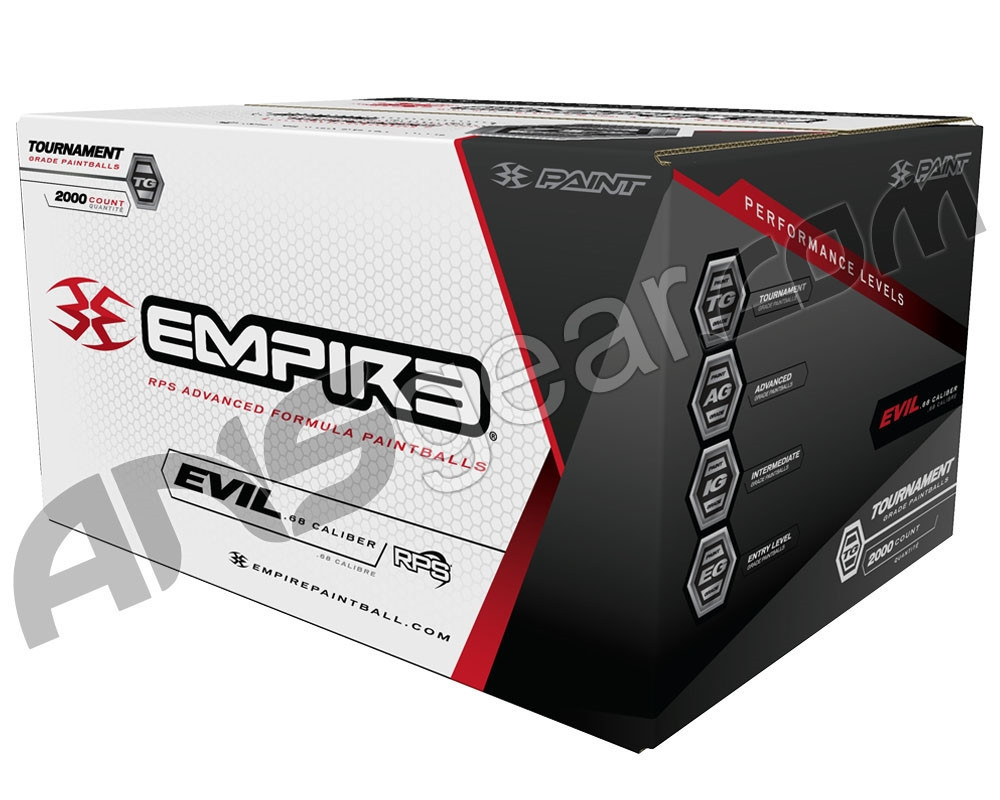 Empire Ultra Evil 1,000 Round Paintballs - Advantage Silver Shell ...