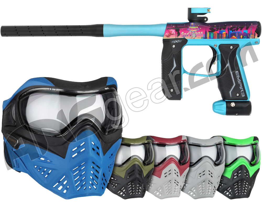 Empire Axe 2.0 Paintball Gun w/ V-Force Grill 2.0 Mask Bundle - Limited ...