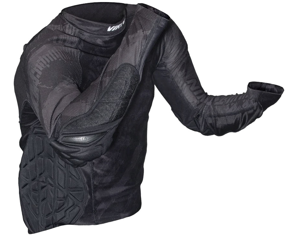 Virtue Breakout Padded Compression Long Sleeve Paintball Shirt - Black