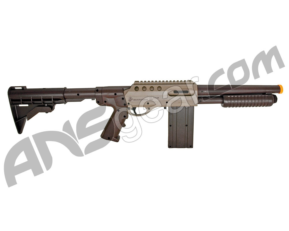 Marines Tactical Pump Spring Airsoft Shotgun - ANSgear.com