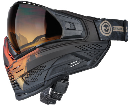 Push Unite XL Paintball Mask - Infamous Fire Skull
