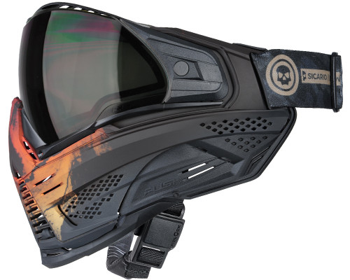 Push Unite XL Paintball Mask - Infamous Fire Skull