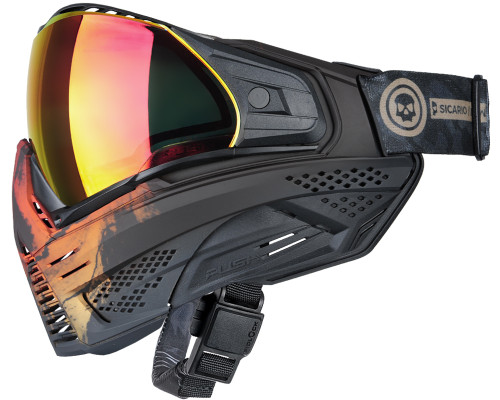 Push Unite Paintball Mask - Infamous Fire Skull