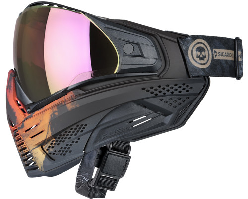 Push Unite Paintball Mask - Infamous Fire Skull