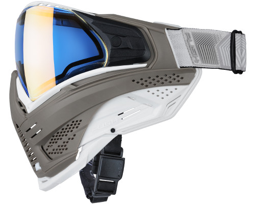Push Unite XL Paintball Mask - Tan/White