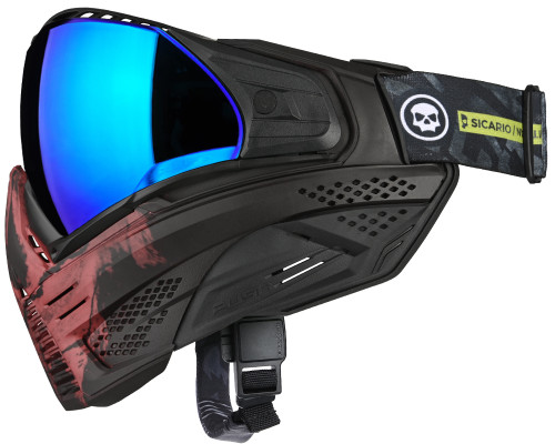 Push Unite Paintball Mask - Infamous Red Skull