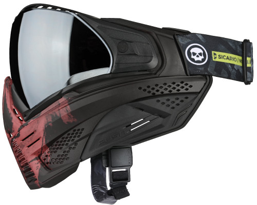 Push Unite Paintball Mask - Infamous Red Skull