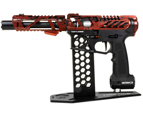 HK Army Hostile X Monk Synrgy HPA M4 Airsoft Gun - Crimson w/ Black Splash