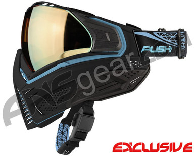 Push Unite Mask - Black/Blue w/ Chrome Gold Lens