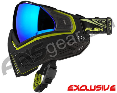 Push Unite Mask - Black/Lime w/ Chrome Purple Lens