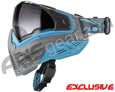 Push Unite Mask - Grey/Blue w/ Gradient Clear Lens