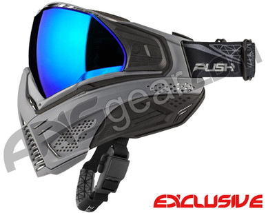 Push Unite Mask - Grey/Black w/ Chrome Purple Lens