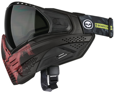Push Unite Paintball Mask - Infamous Red Skull