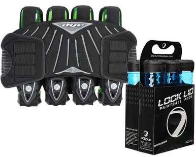 DYE C9 Attack Pack Pro Harness w/ Free 6 Pack Lock Lid Pods - Grey