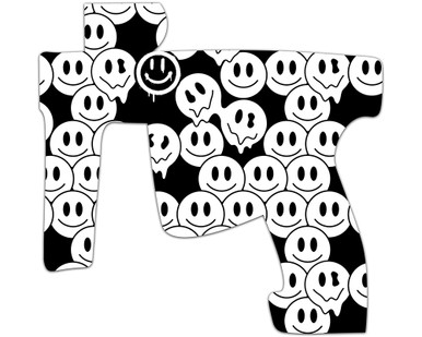 Laser Engraved Gun Design - Happy Melt