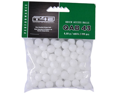 T4E Quick Access Polymer Balls - .43 Caliber - White - 100 Count