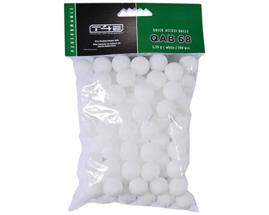 T4E Quick Access Polymer Balls - .68 Caliber - White - 100 Count