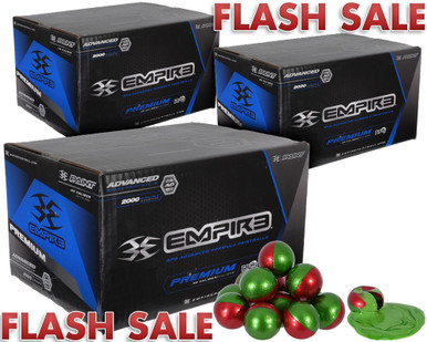 3 Cases of Empire Premium Paintballs (6,000 Rounds Total) - Neon Green ...