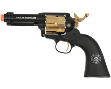 Legends Gambler High Stakes Airsoft Revolver - Black/Gold (2280256)
