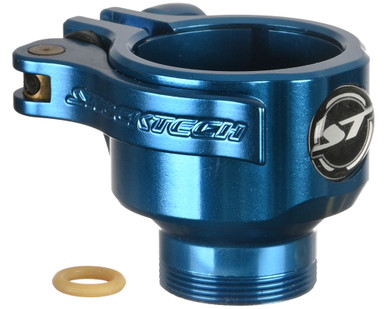 Shocktech Dye/Proto Clamping Feed Neck - Polished Blue