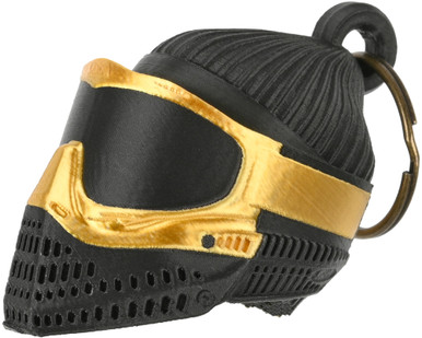 Paintball DNA JT Flex Mask Keychain - Pearl Gold