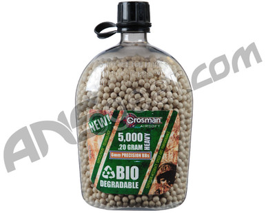 Crosman Bio .20g Airsoft BB's - 5000 - White