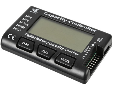 Airsoft Digital Battery Capacity Checker LiPo LiFe Li-Ion NiMH NiCd