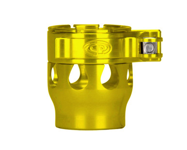 Custom Products Clamping Feed Neck - Autococker/Bob Long Thread - Yellow