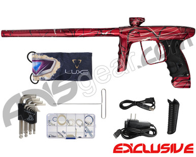 DLX Luxe Ice Paintball Gun - Splash Red w/ Silver/Black - ANSgear.com