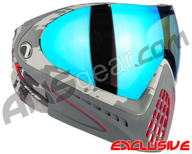 Dye Invision I4 Pro Mask - Airstrike Red w/ Dyetanium Blue Flash Lens