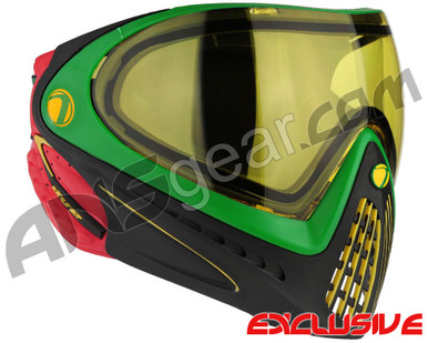 Dye Invision I4 Pro Mask - Rasta w/ Yellow Lens