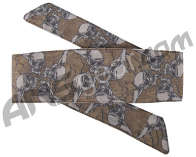 HK Army Hostilewear Headband - Skulls Tan
